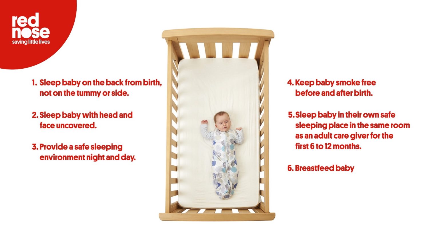 How to sleep baby safely - Nurtured Education & Care